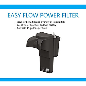 Koller Products Plastic 3-Gallon Aquarium Starter Kit with 7 Colors LED Lighting and Complete Filtration, Ideal for a Variety of Tropical Fish , Betta Fish, Tropical Fish, Cichlids, Ornamental Shrimp