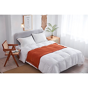 Lunarose Throw Blanket for Couch,Soft Cozy Knit Blanket,Lightweight Decorative Throw for Sofa Chair Bed Travel and Living Room-All Seasons Suitable for Women,Men and Kids (Orange-Wave, 50"x60")