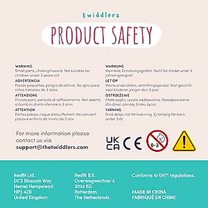 THE TWIDDLERS 4 Mini Christmas Winter Snow Globes for Kids - Gift, Decoration, Xmas Stocking Stuffers, Giveaways