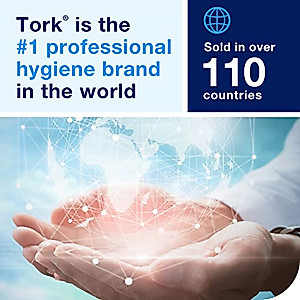 Tork Hand Towel Roll Natural White H80, Universal, 100% Recycled Fiber, 6 Rolls x 800 ft, 8031400, 6 Count (Pack of 1)