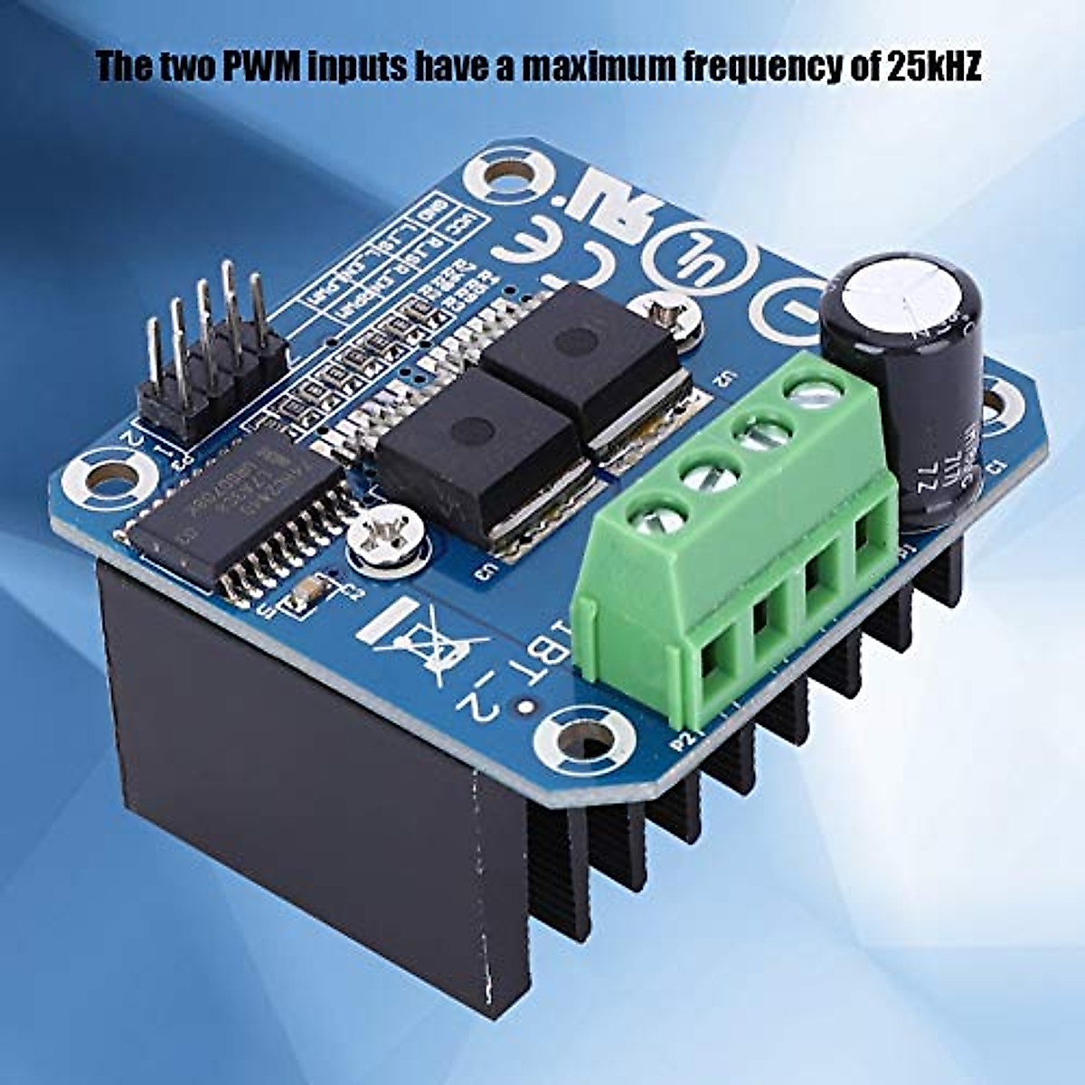 Motor Drive Module Board Module, Double BTS7960 High Current (43 A) H-bridge Driver, High-Power Driver for Smart Car BTS7960 43A Electric Components, Module