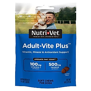 Nutri-Vet Adult-Vite Plus Soft Chews for Dogs |Formulated with Vitamins and Minerals | Supports Everyday Health | 70 Count