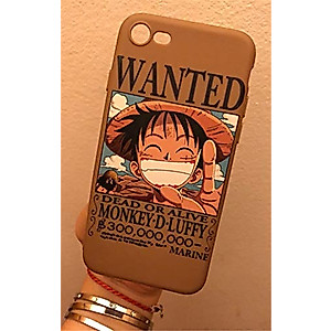 for iPhone Xs Max Case, for iPhone Xs Max Cover, Cute Japan Cartoon Anime One Piece Luffy Soft Silicone Case Cover for iPhone Xs Max XR 6S 7 8 Plus (for iPhone Xs Max)