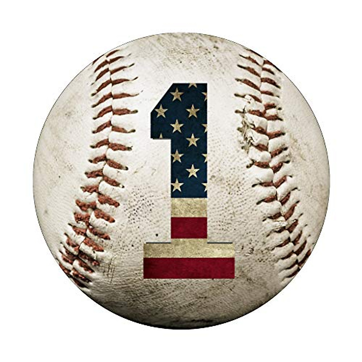 Baseball number 1 with American USA flag phone stand PopSockets PopGrip: Swappable Grip for Phones & Tablets