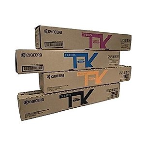 TK8117K 1T02P30US0 Genuine Kyocera Toner Value Pack, B/C/M/Y
