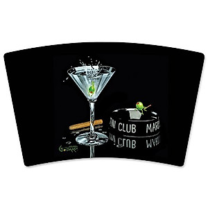 Mugzie brand 20 Ounce Cocktail Shaker with Insulated Wetsuit Cover - Michael Godard: Martini Club