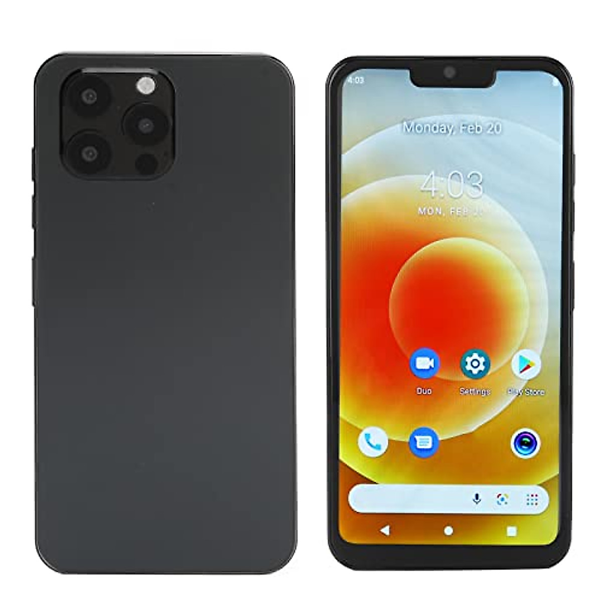 Yoidesu I13pro Max Unlocked Cell Phone, 6.1in HD Full Screen Smartphone for Android, 4GB RAM 64GB ROM 4000mah 8MP 16MP Dual Camera, Dual Card 4G 5G WiFi Mobile Phone (US Plug)