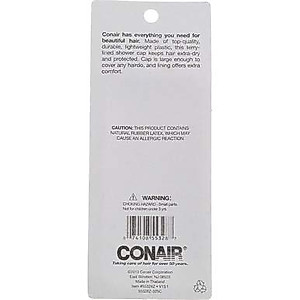 Conair Terry Lined Showercap, 2.4 Ounce