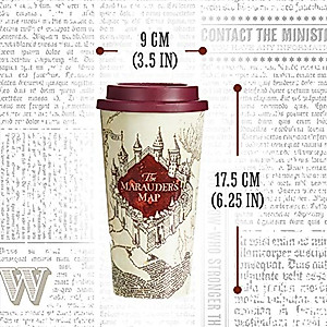 Paladone Marauder’s Map Travel Mug-Officially Licensed Harry Potter Merchandise | Amazon Exclusive