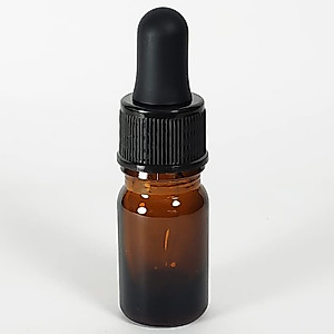 Bioll 5ml (1/6 oz) Glass Dropper Bottle. Essential Oil Bottle With Glass Eye Droppers. For Lab Bottles, Alcohol Bottles And Sterilize Water Bottles-24Pcs (Amber)