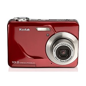 Kodak EasyShare C180 10.2MP Digital Camera with 3x Optical Zoom and 2.4 inch LCD - Red
