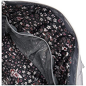 Vera Bradley Women's Performance Twill Ultimate Baby Diaper Bag, Tranquil Gray, One Size