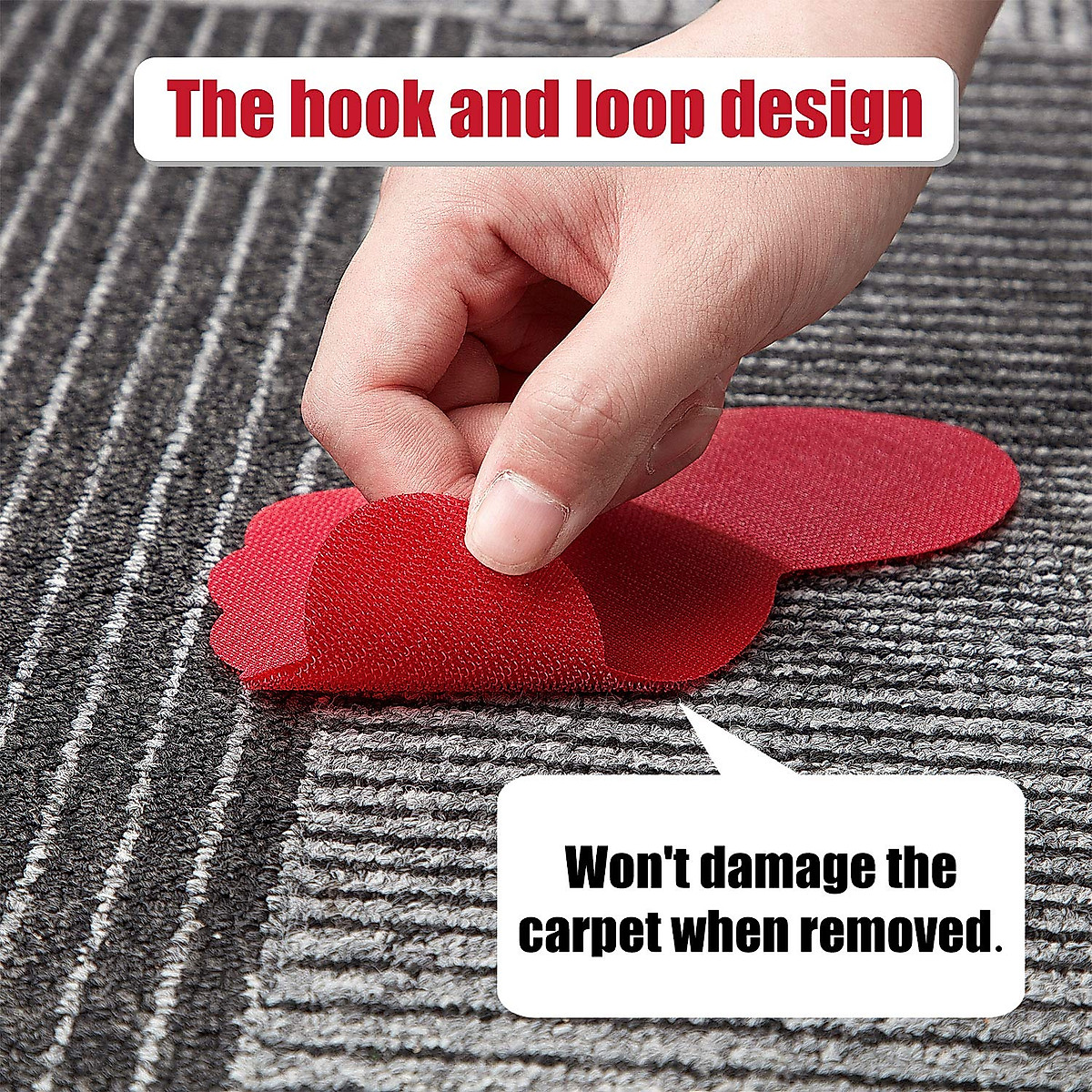 Outus 48 Pieces Carpet Feet Spots, Sit Foot Spots, Line up Spots for Classroom Floor, Carpet Markers for Teacher Supplies Classroom Rug, School Decoration (Classic)