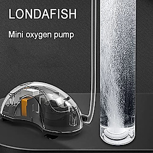 LONDAFISH Aquarium Mini Air Pump 0.8W Oxygen Pump with Air Stone &Tube