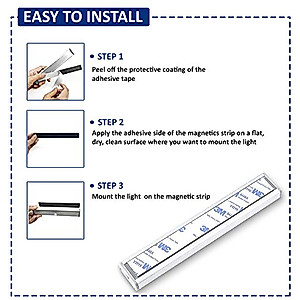 VYANLIGHT Motion Activated Light, Wireless LED Lights with 30 LEDs, Built-in Battery, and 4-Modes, Stick-On Anywhere Magnetic Night Light Bar for Closet Hallway Stairway, Dimmable LED, 1 Pack