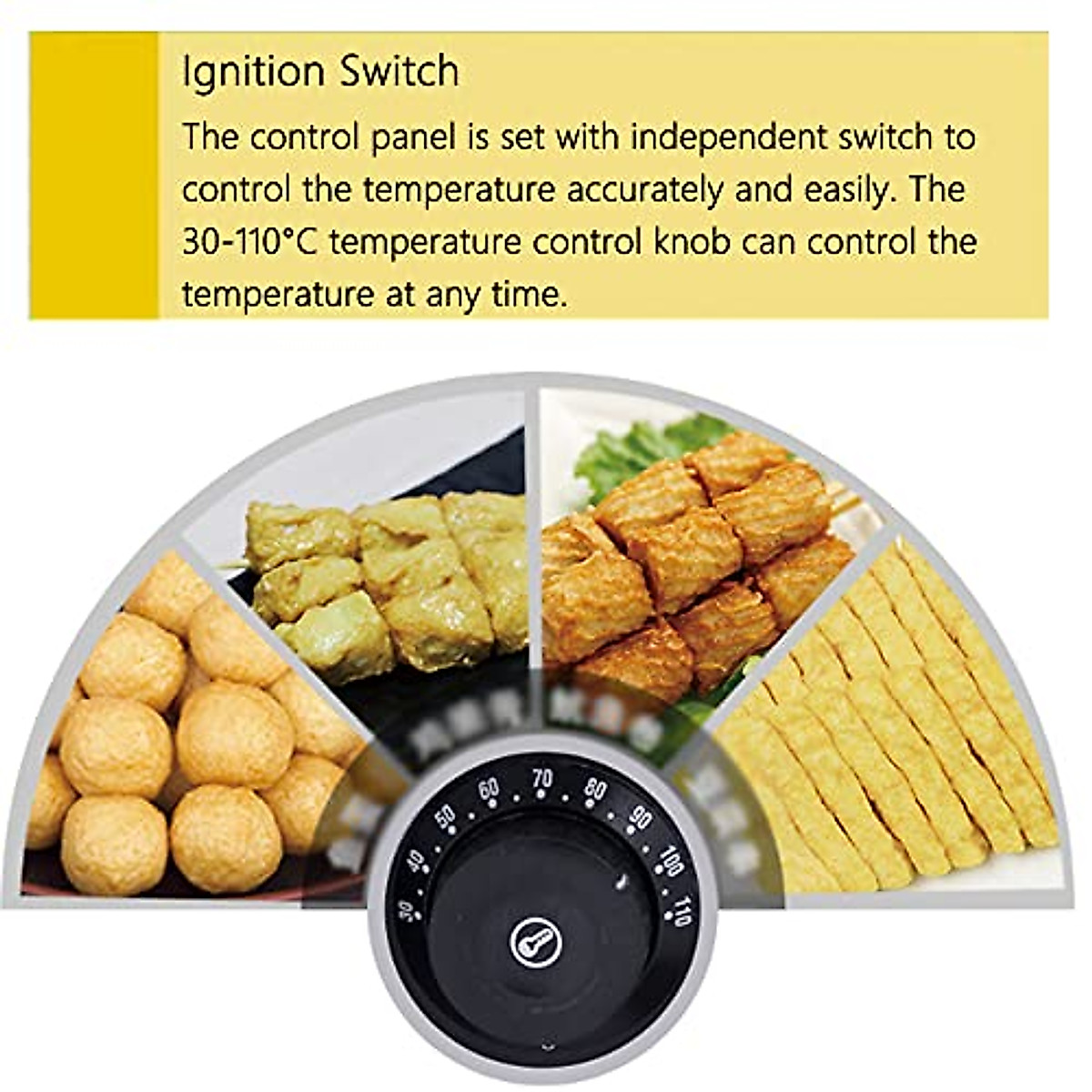 Pasta Cooker 2 Holes Noodle Cooking Machine 30-110℃ Pasta Cooking Tool 110V 2KW for Noodles Pasta Dumplings Soup