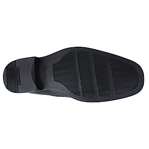 Clarks Men's Tilden Walk Black Leather 8 D - Medium