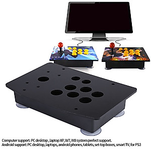 Acrylic Panel and Case DIY Set Kits Replacement for Arcade Game Joystick DIY Set Kits Replacement Game Machine Cabinet Controller DIY Kit