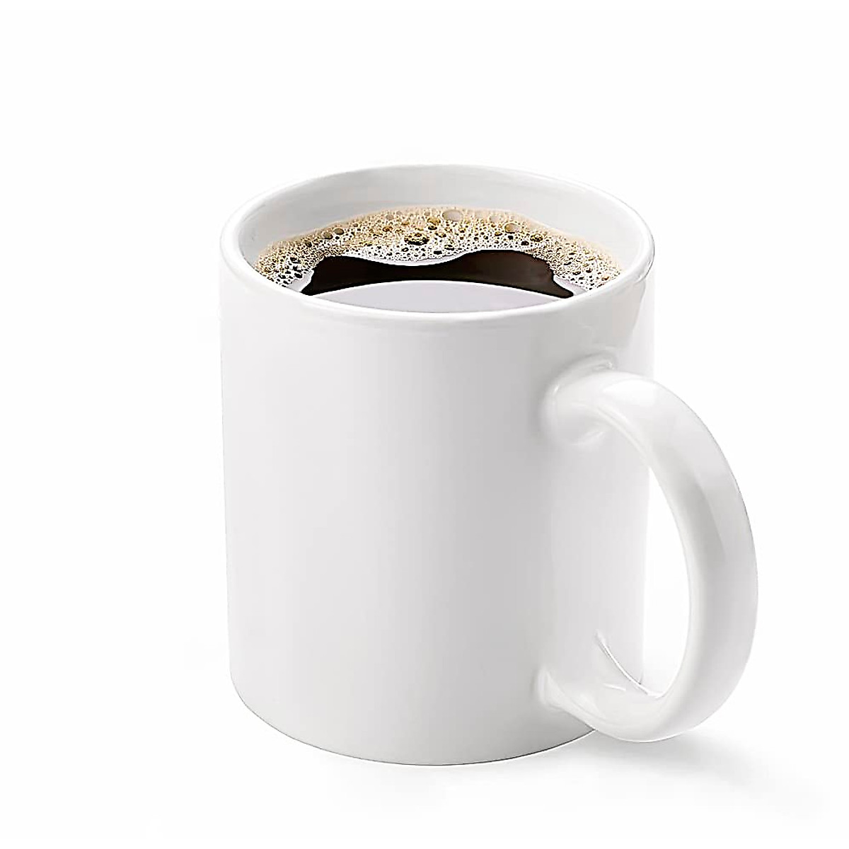 Coffee Mugs 11 oz Sublimation Blank Cups Sturdy Classic Mugs Ceramic White Tea Cups with Protective Packaging (White, 1)