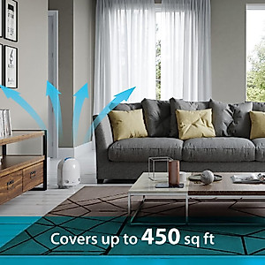 AIRFREE P1000 Filterless Silent Air Purifier for Home I Requires No Filter, Fan, or Humidifier, Covers 450 sq ft - White