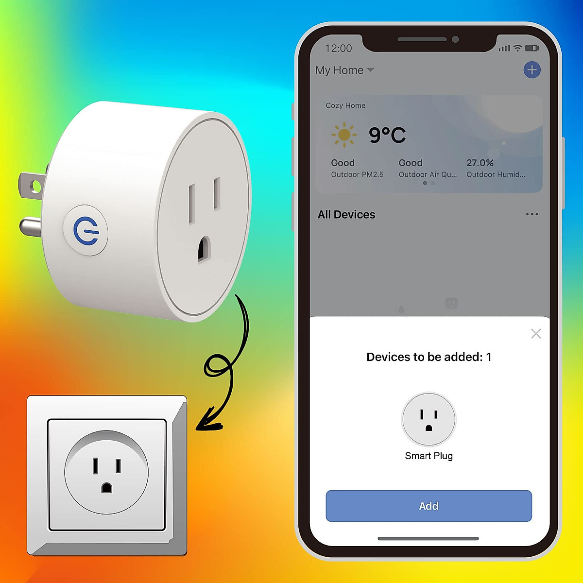 belinkon Mini WiFi Smart Plug, Wi-Fi Outlets for Smart Home with Timer Function, Remote Control from Anywhere, Works with Alexa, Google Home, Smart Life Tuya APP, ETL/FCC/Rohs Listed Socket (4 Pack)
