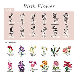 Caramel Sweet Life Jewelry Box | Personalized Jewelry Organizer | Mom Gifts | Small Travel Jewelry Case with Colorful Birth Flowers