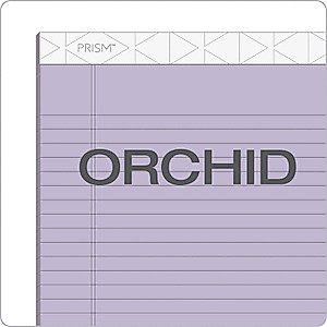 TOPS Prism Writing Pads, 8-1/2" x 11-3/4", Legal Rule, Orchid, Perforated, 50 Sheets, 12 Pack (63140)