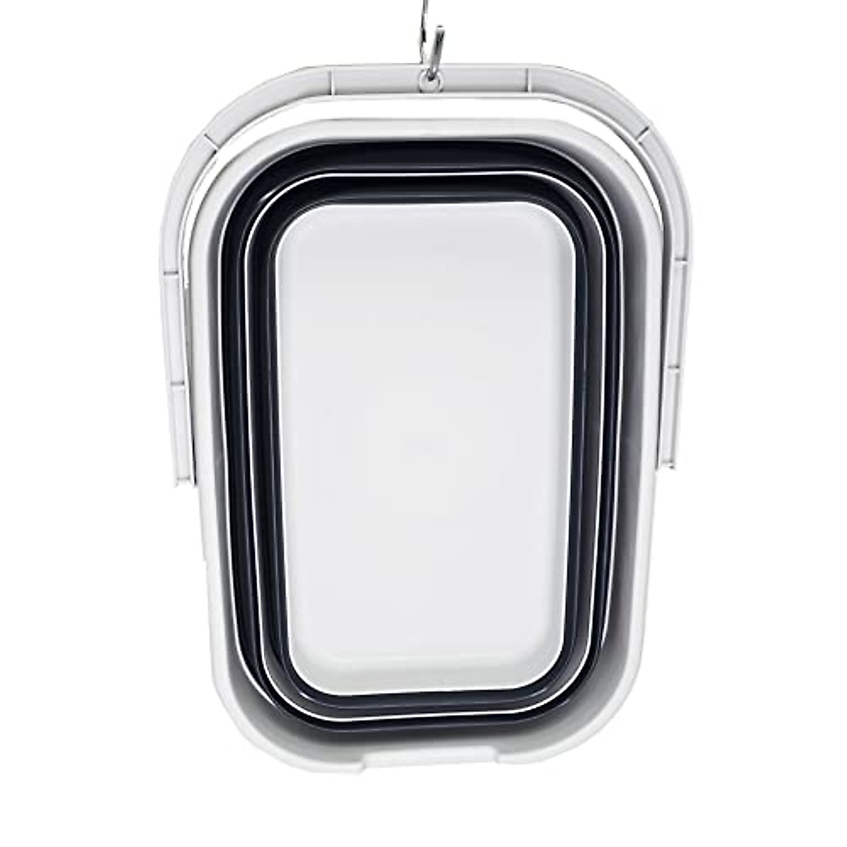 SAMMART 12L (3.1 Gallon) Collapsible Rectangular Handy Basket/Bucket (Set of 2)