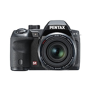 Pentax X-5 Digital Camera with 26x Optical Zoom and 3" LCD (Black)