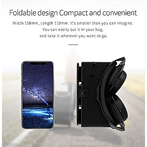 LONGLU VR Headset Compatible for iPhone and Android Phone, 3D Glasses Virtual Reality with Wireless Bluetooth Earphone for Movies and Video Games, Private iMax, VR Helmet Stereo for Android 4.7-6.2