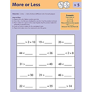 Didax Educational Resources Dice Games for Multiplication Mastery Medium