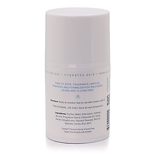 Lindre Regular Strength Hemp Cream for Dry to Very Dry, Sensitive Skin. Fragrance Free, Steroid Free, Dermatologist Tested. Original Formula, 1.7oz