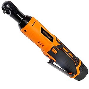 VonHaus Cordless Electric Ratchet Wrench Set with 12V Lithium-Ion Battery and Charger Kit 1/4" Drive