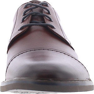 Clarks Men's Atticus LT Cap Oxford, Dark Brown Leather, 11