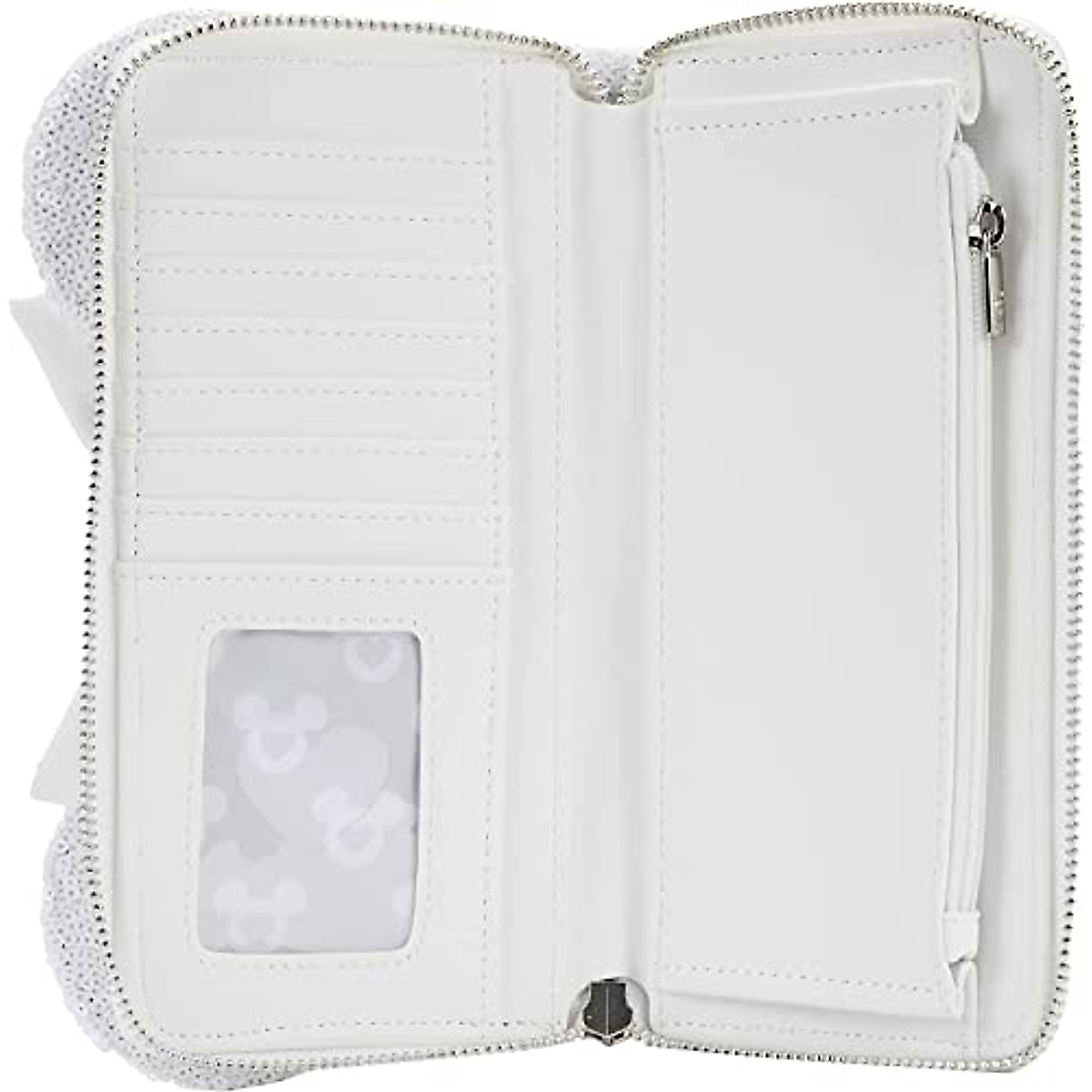 Loungefly Disney Minnie Sequin Wedding Zip Around Wallet Minnie Mouse One Size