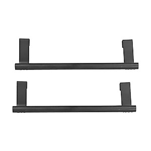 Over Cabinet Cupboard Door Towel Bar, 2 Pack Stainless Steel Kitchen Towel Holder Over Door Towel Rack Bar Holder Towel Racks for Bathroom Door (23cm)