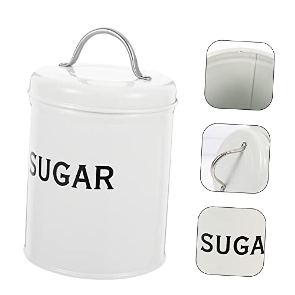 NOLITOY food storage jar loose tea jar tea flour canister candy jar with lid food containers with lids containers for food Candy Holder Decorative Tea Holder Metal Tea Holder crisper