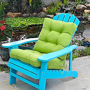 JMGBird Outdoor Chair Cushions, Pack of 2 Patio Seat/Back Cushions 19" x 19" with Ties for Patio Furniture Chairs Home Garden Decoration