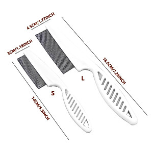 Magic Pet Comb Flea Comb for Dogs and Cats Multifunctional Pet Hair Comb Flea and Tear Stain Removal Magic Flea Brush and Tear Stain Comb Pet Supplies Remove Knots Crust Mucus