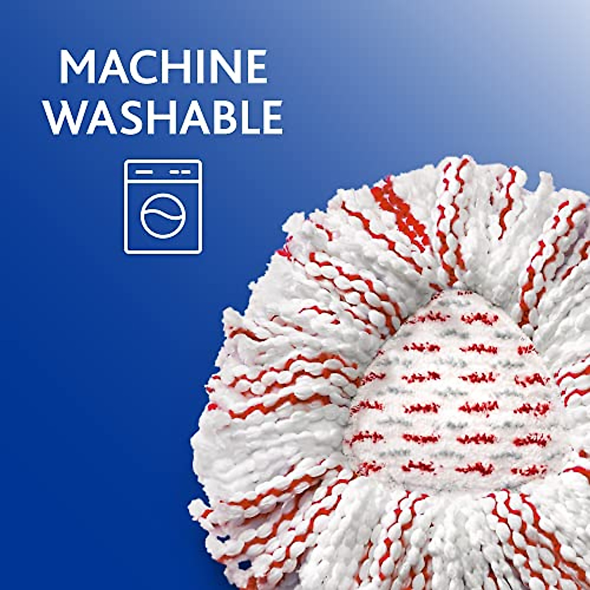 O-Cedar EasyWring Deep Clean Refill (1-Pack) | 40% More Cleaning Power | Microfiber Mop Refill Compatible with O-Cedar EasyWring Spin Mop & Bucket System