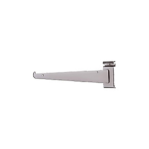 SSWBasics 12 inch Chrome Metal Shelf Bracket for Wire Grid - Pack of 5