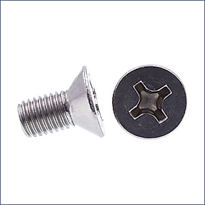 Prime-Line 9001699 Machine Screws, Flat Head, Phillips Drive, 1/4 in-28 X 1/2 in (10 Pack)