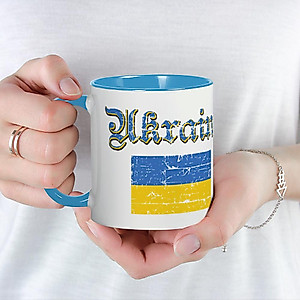 CafePress Ukrainian Flag Mug Ceramic Coffee Mug, Tea Cup 11 oz