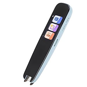 Diydeg Pen Scanner, Text Scanner, Portable OCR Digital Scanning Translation Pen, 1.97 Inch Touchscreen, English Chinese Language Learner