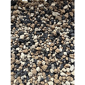 3 Gal. Pre Mixed Black Lava, Japanese Akadama, Hyuga for Cactus & Succulent, Bonsai Tree Soil Mix - Large Grain Inorganic Additive