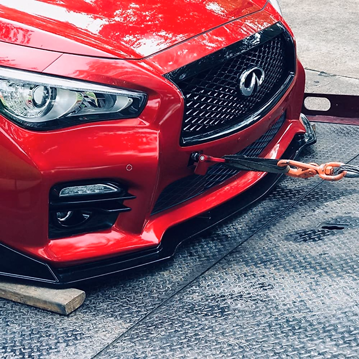 RED Front & Rear Bumper Screw on Tow Hook Kit Heavy Duty for Toyota RAV4 Yaris Camry (RED1)