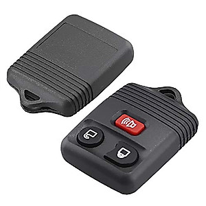 Car Key Fob Remote Case for Ford F150 F-150 F250 F-250 F350 E350 Super Duty Edge Excursion Escape Explorer Lincoln Mazda Mercury Keyless Entry Remote Starter Control Shell (3 Buttons, 2 Pack)