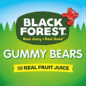 Black Forest Gummy Bears Candy, 1.5 Ounce Treat-Size Pouches (Pack of 24)