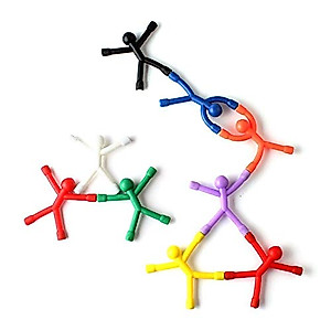 Refrigerator Magnets, 10pcs Mini Man Flexible Fridge Magnets, Cute Rubber Magnet Magnetic for Adults Office Fun Decorative Decoration (10)