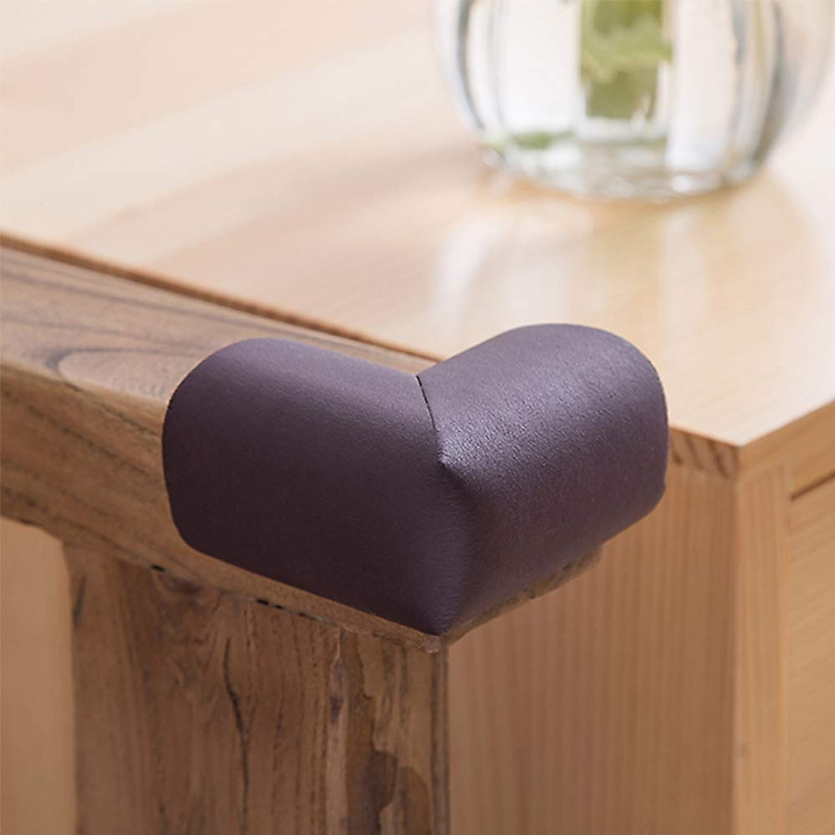 Corner Protector Baby Proof | Corner Guard Child Safety for Babies, Toddlers, Kids | Foam Corner Covers for Furniture, Table, Desk | 8 Pack (Brown)